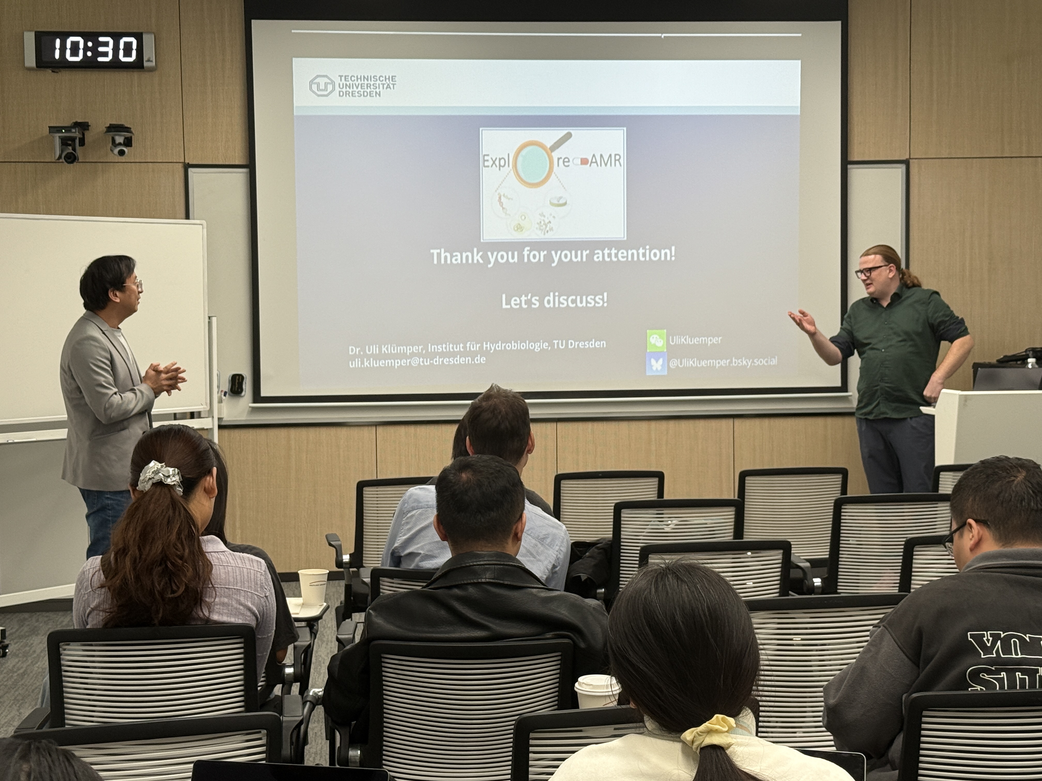 热烈欢迎德累斯顿大学 Uli Klümper 博士来校讲座 - 西湖大学EMBLab